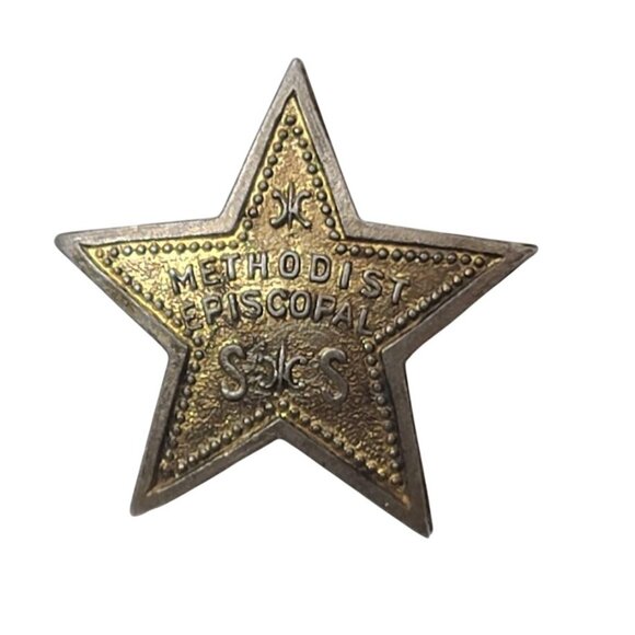 Art | Vintage Methodist Episcopal Star Shaped Pin Early Sunday School ...